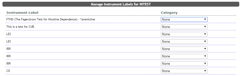Manage Instrument Labels – Welcome to the COINS Support Center!