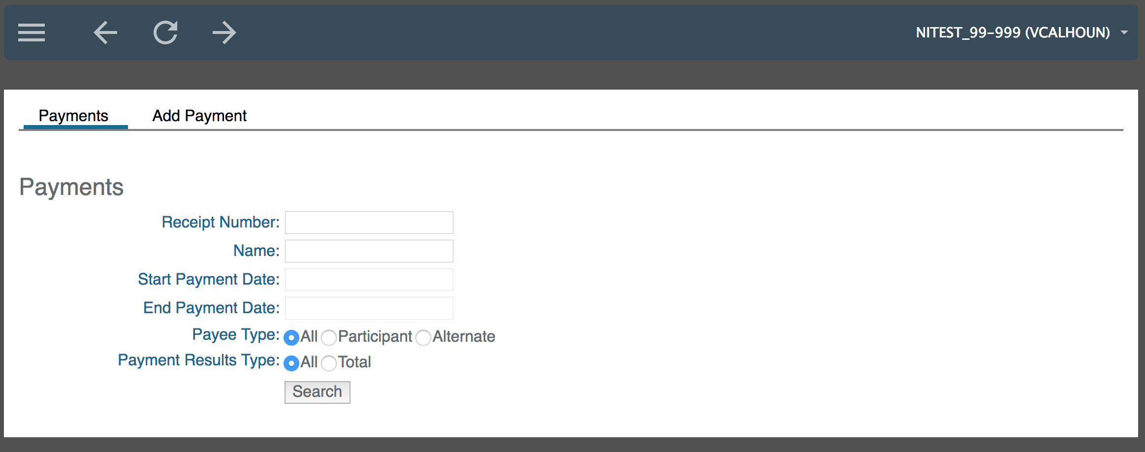 Payment Search – Welcome to the COINS Support Center!