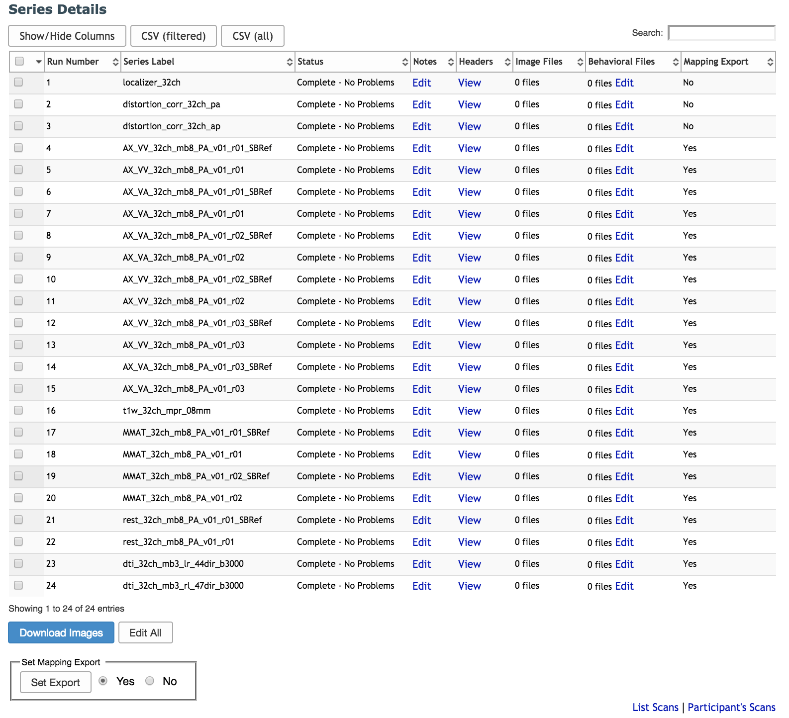 Scan Session Details – Welcome to the COINS Support Center!