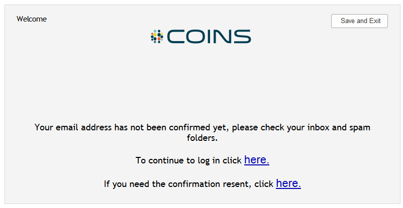 Self Enrollment – Welcome to the COINS Support Center!