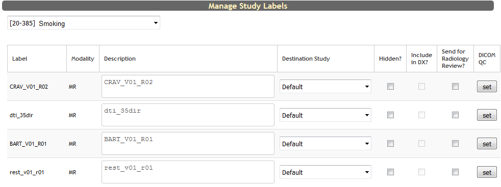 Manage Series Labels – Welcome to the COINS Support Center!