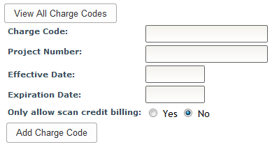 List Charge Codes – Welcome to the COINS Support Center!