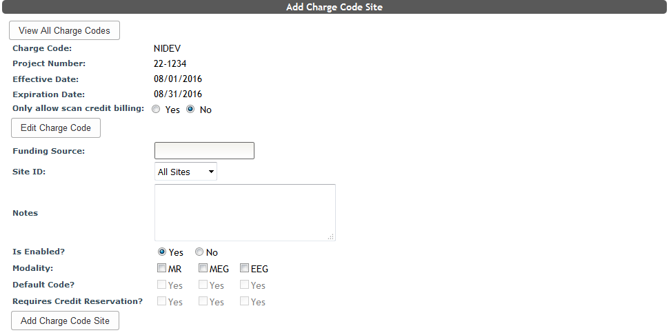 List Charge Codes – Welcome to the COINS Support Center!